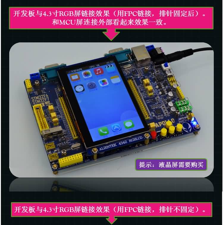 正点原子阿波罗STM32F429IGT6开发板STM32F429 M4（底板+核心板）